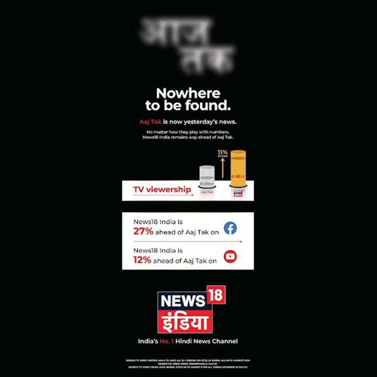 News18 India launches ad campaign to announce its dominance in Hindi ...