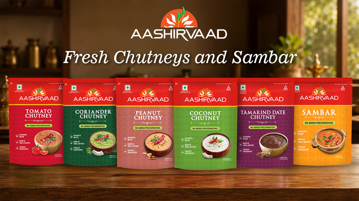 Aashirvaad enters fresh foods segment with chutneys and sambar – Indian ...